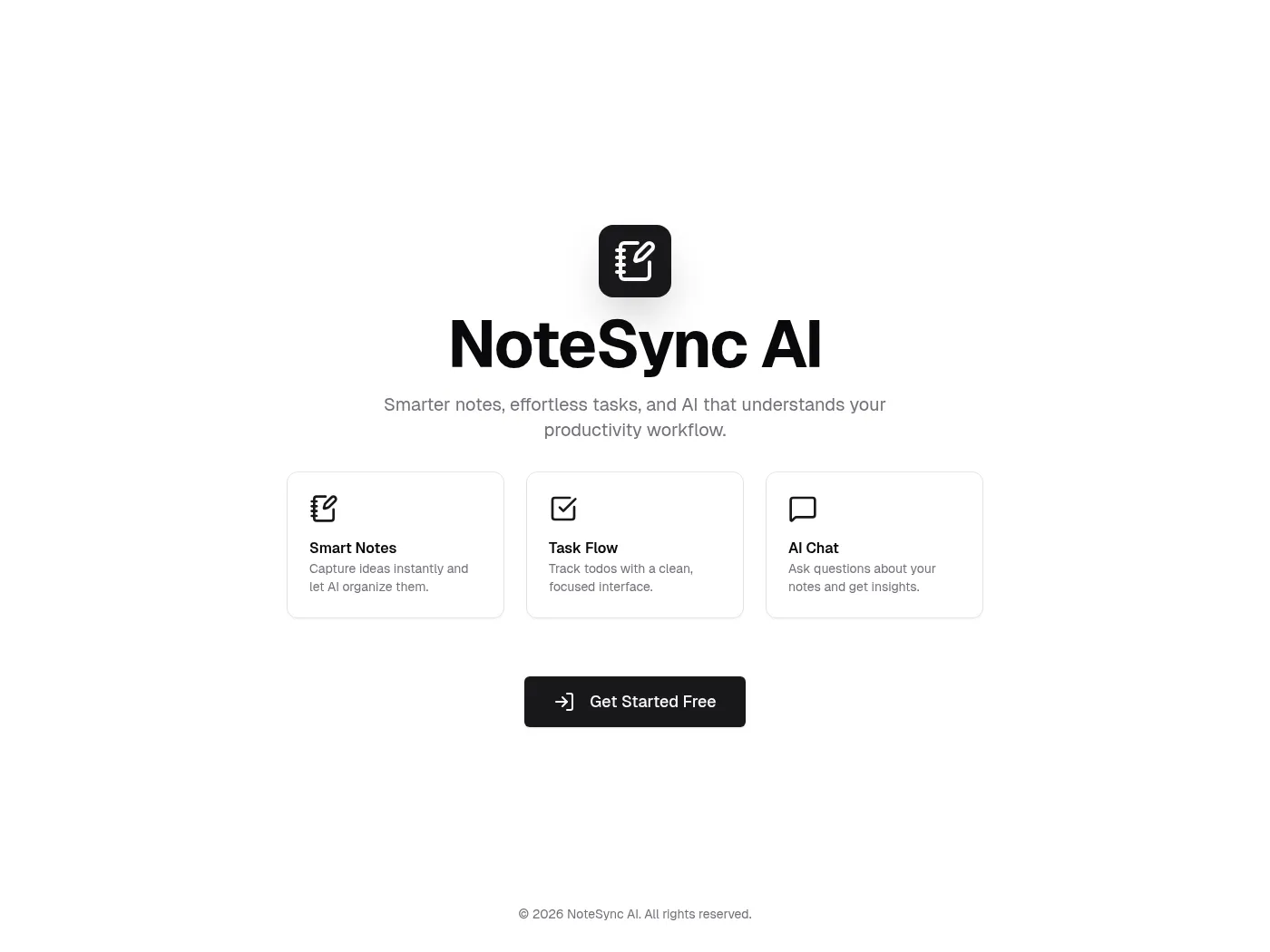 NoteSync AI Chat