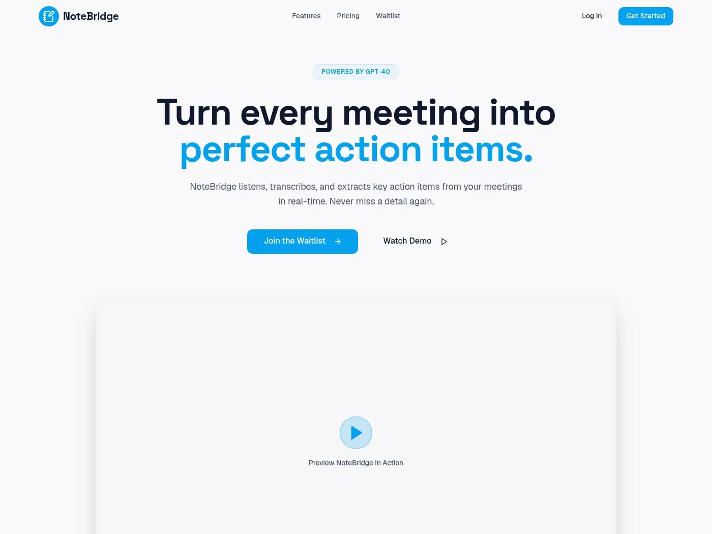 AI Notes SaaS Landing
