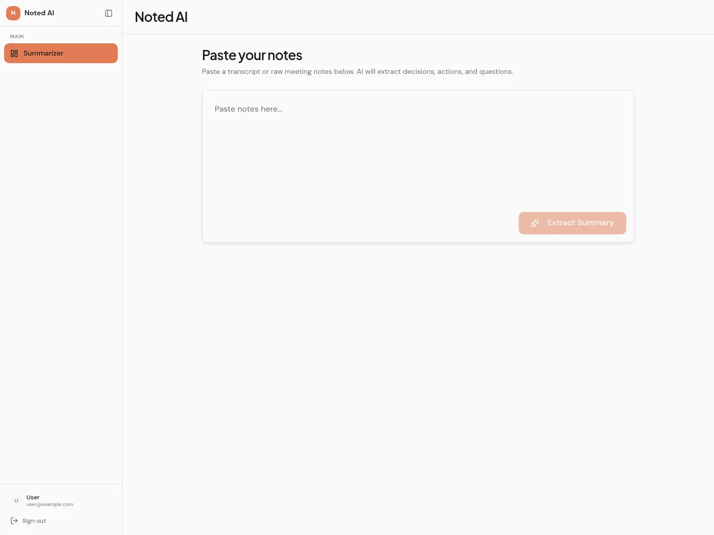 Noted AI Summary Maker