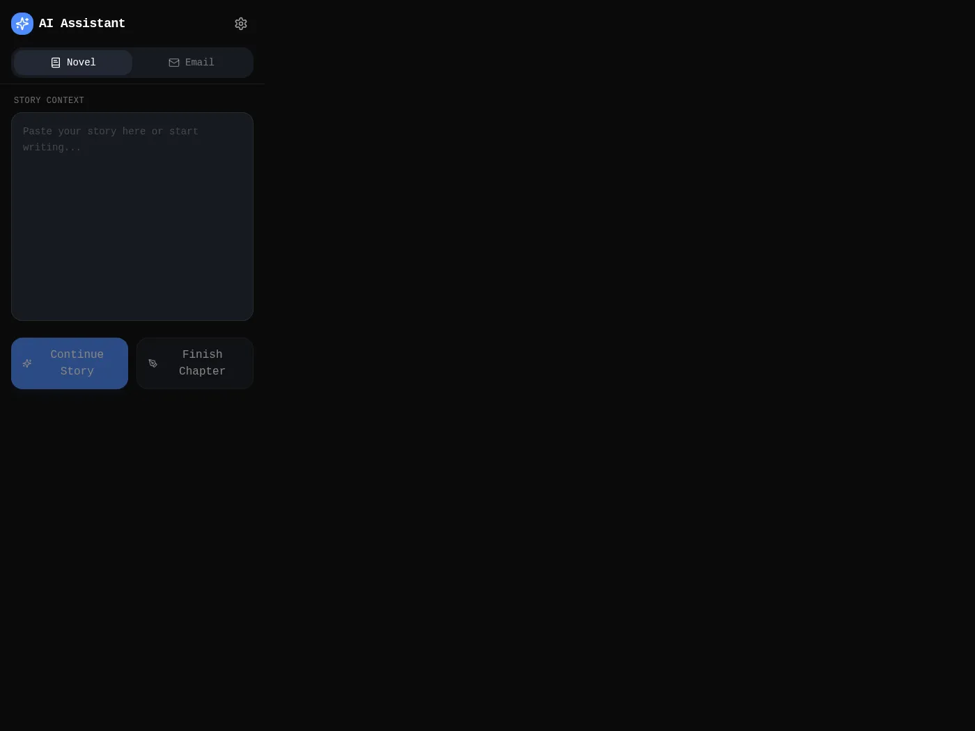 AI Novel & Email Assistant