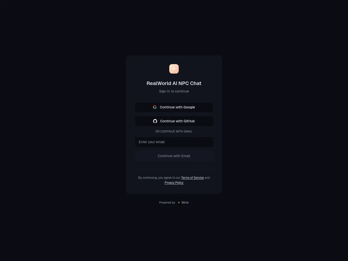 RealWorld AI NPC Chat