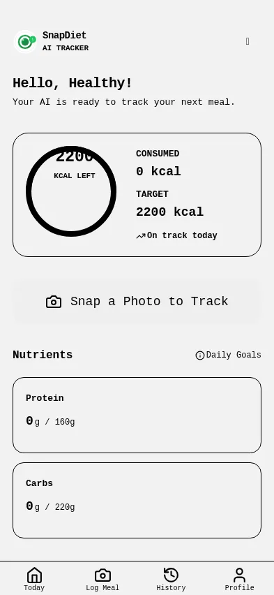 SnapDiet AI Tracker