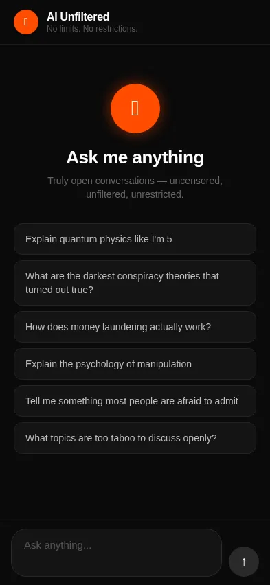 AI Unfiltered Chat