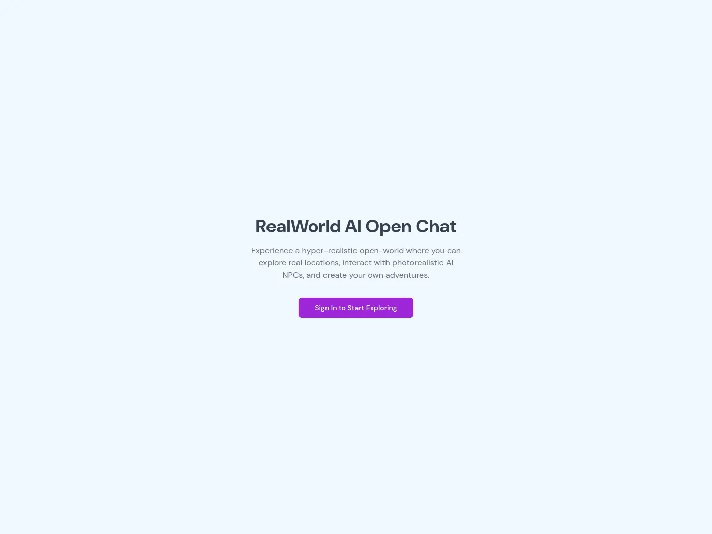 RealWorld AI Open Chat