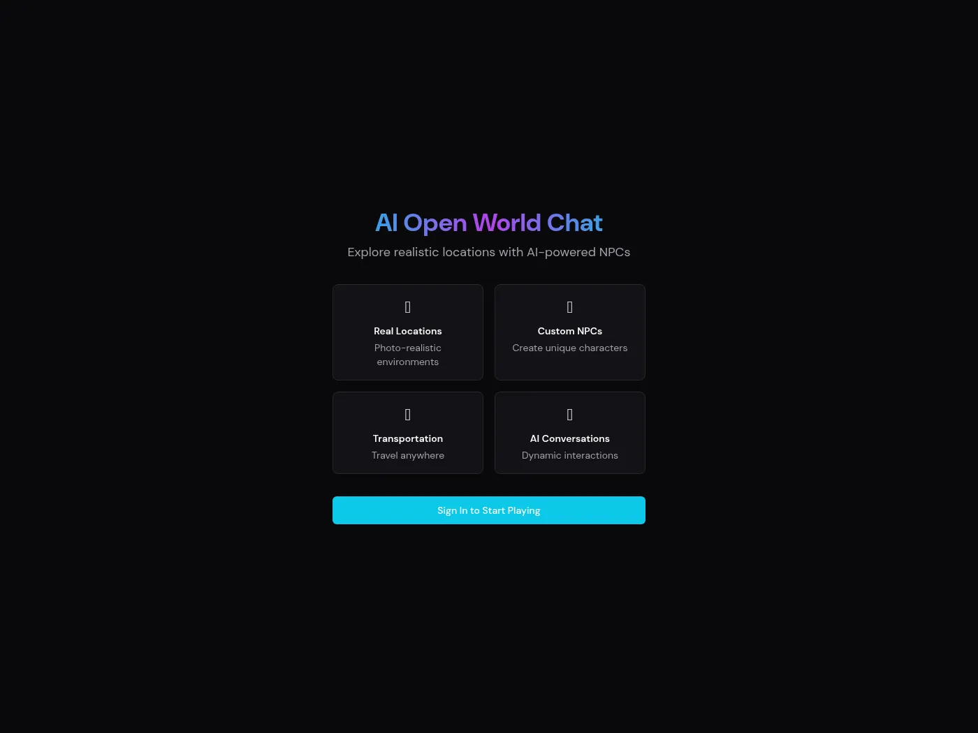 AI Open World Chat