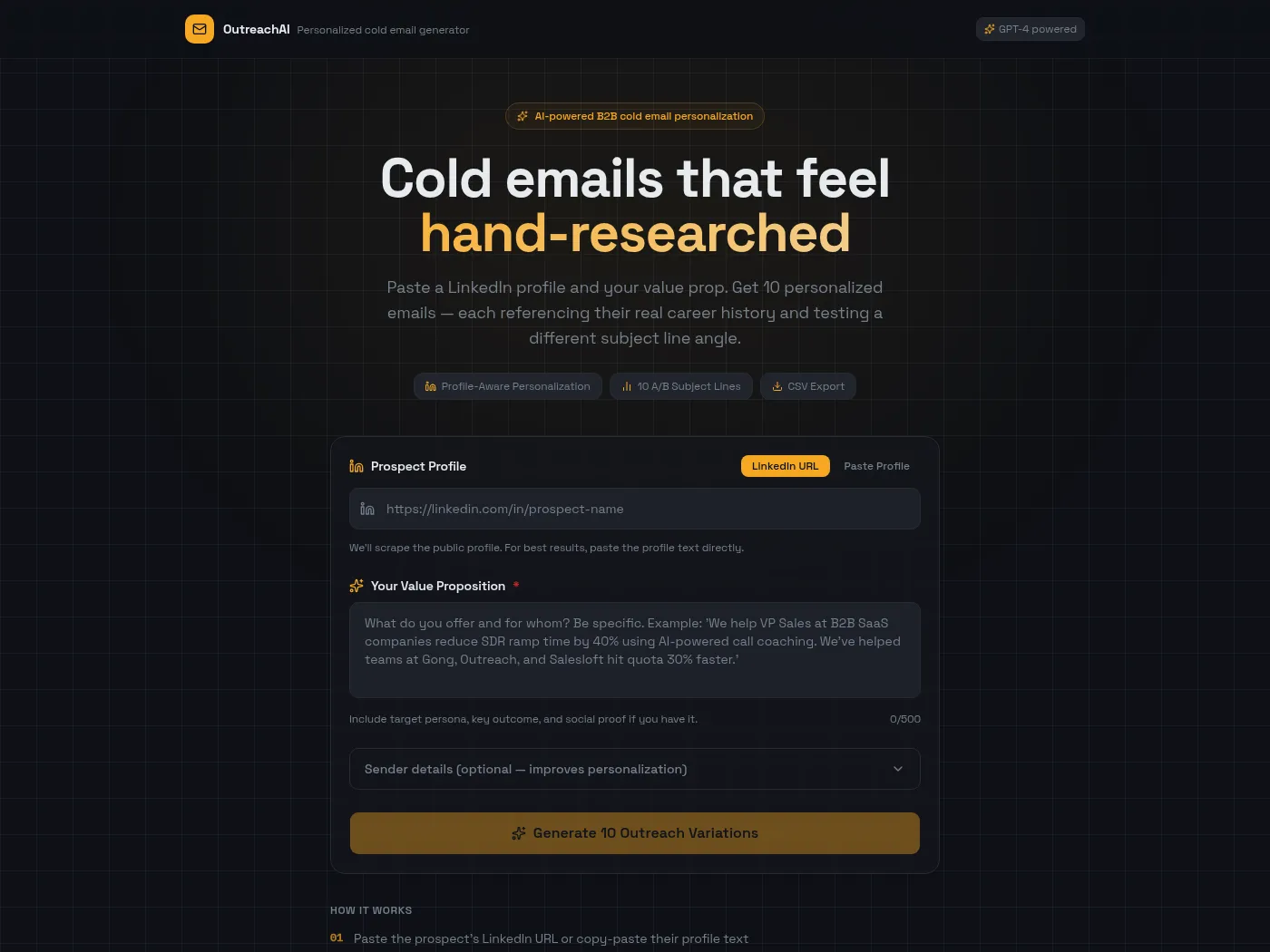 AI Outreach Generator