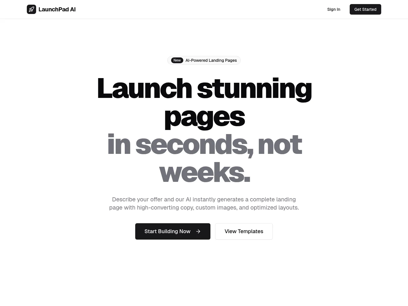 AI Landing Page Builder