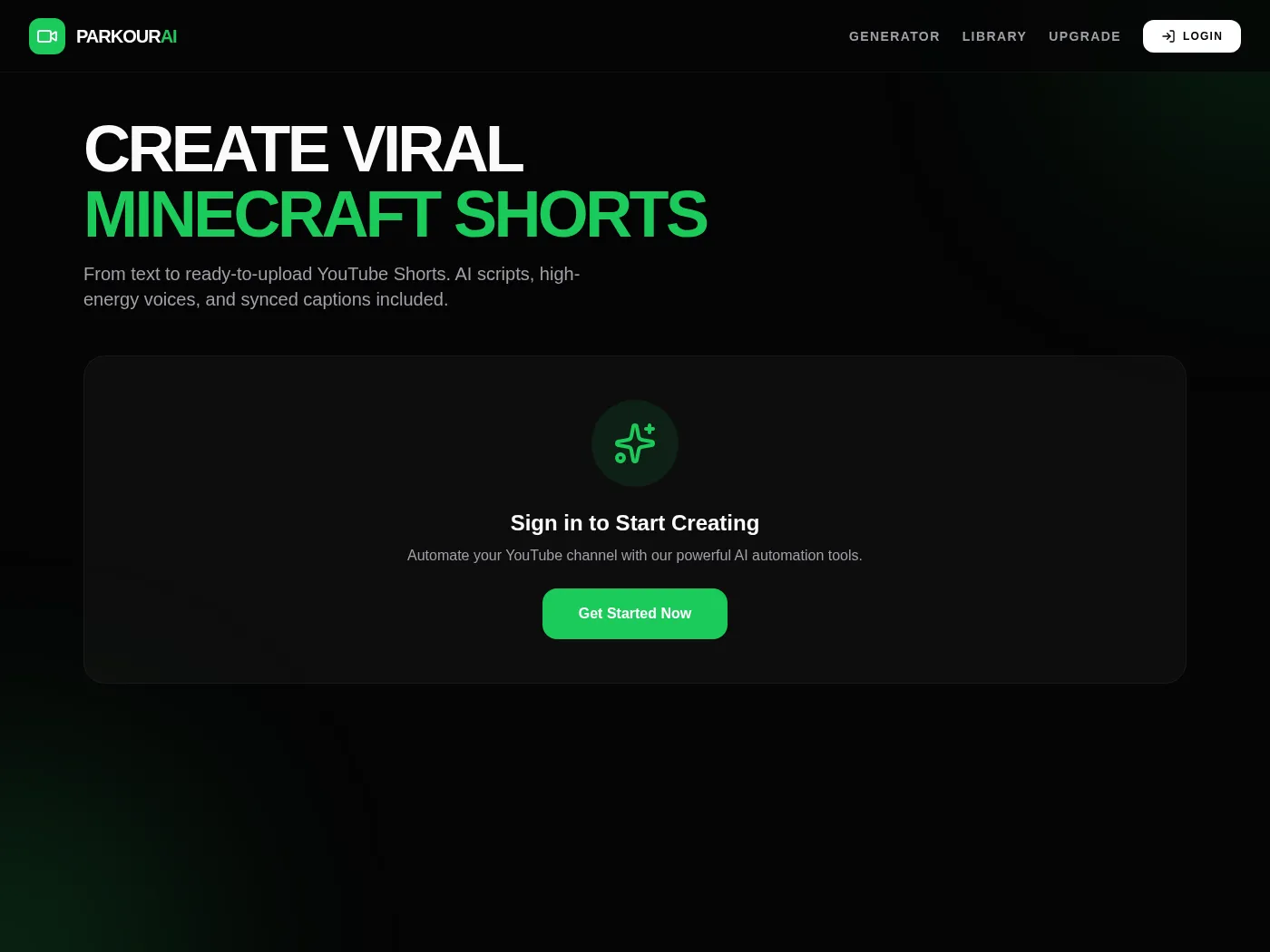 AI Parkour Shorts Maker