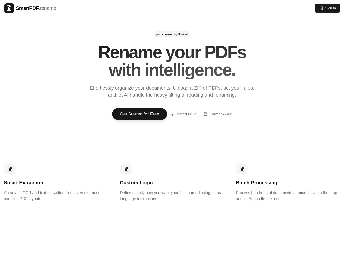 Smart PDF Renamer