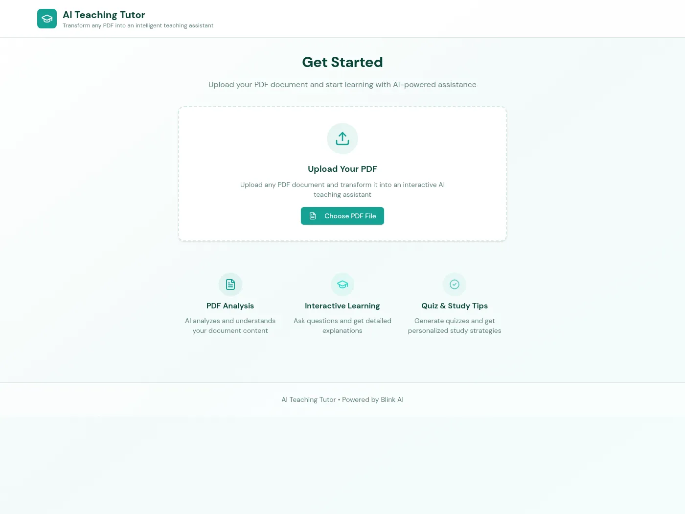 AI Teaching Tutor