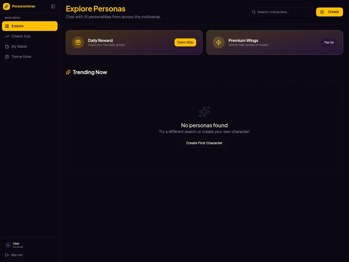 PersonaVerse AI Platform