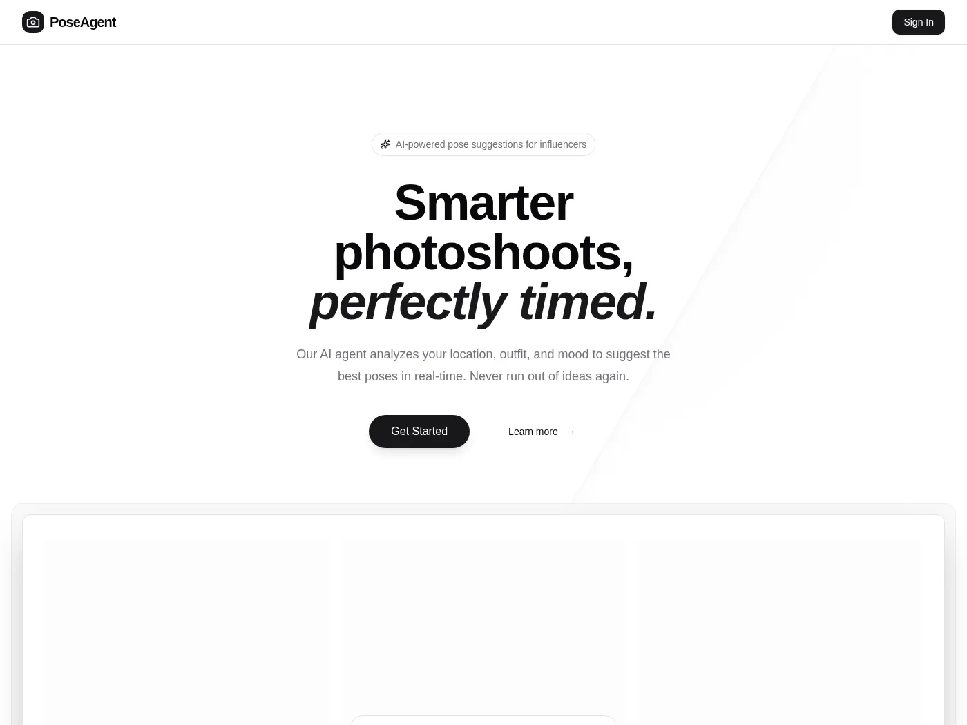 AI Photo Pose Agent