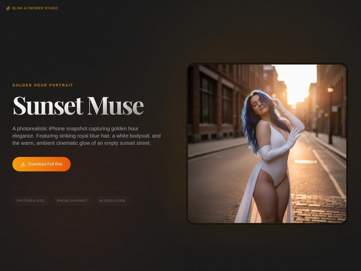 Sunset Muse Photo Render