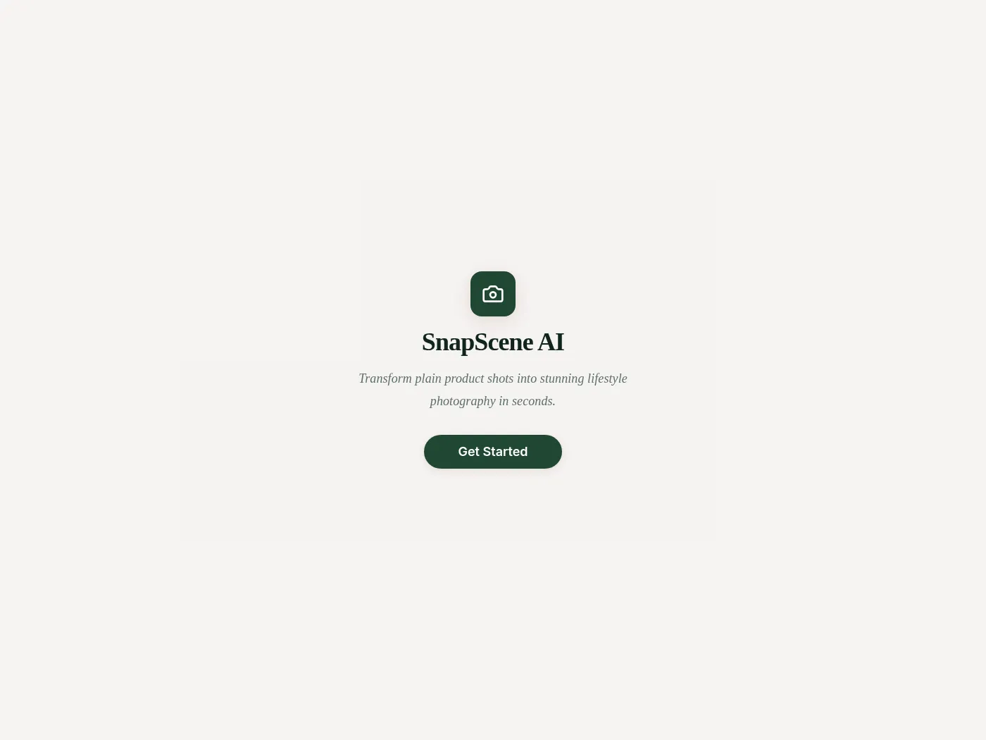 SnapScene AI Product Shots