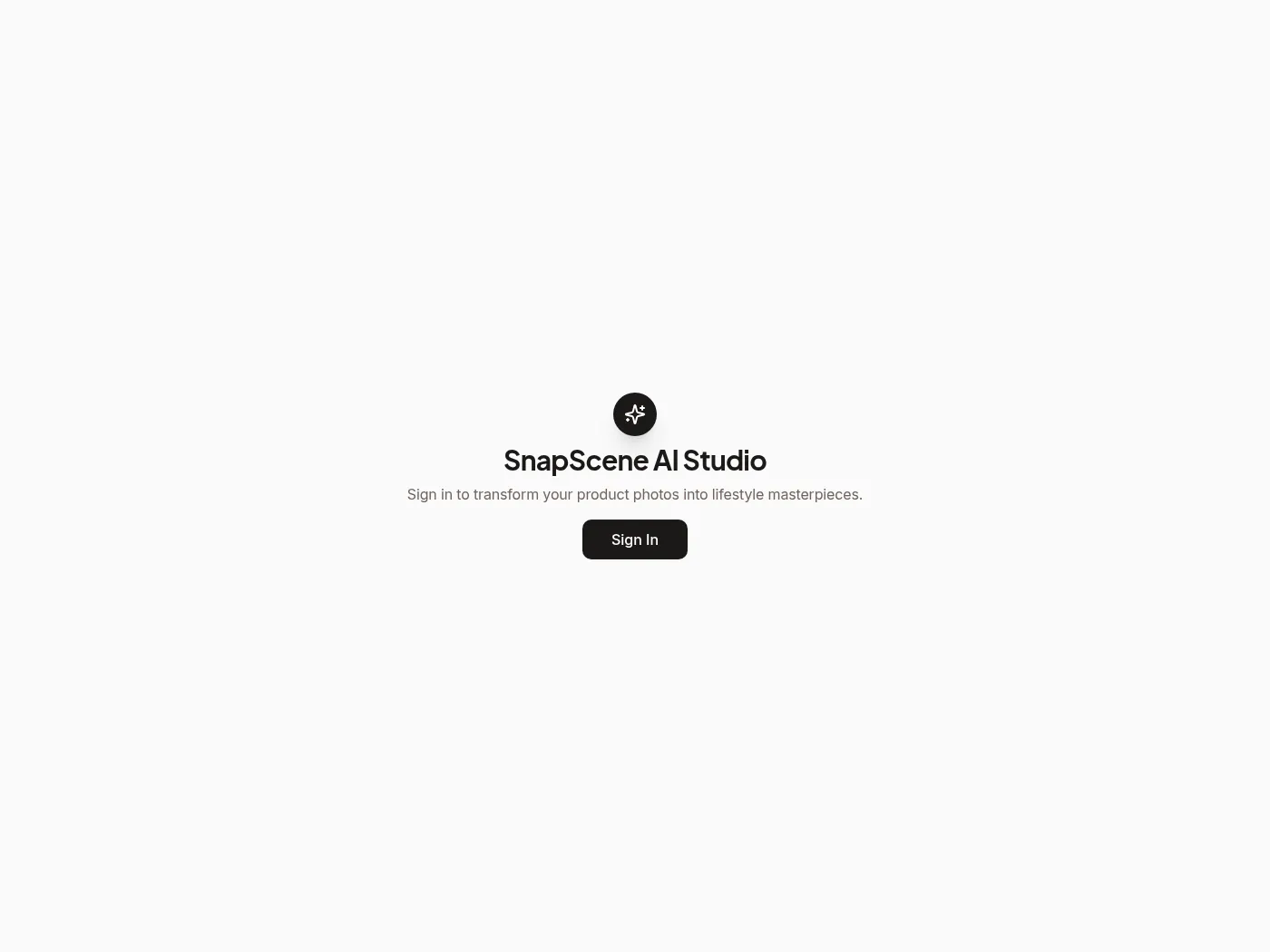 SnapScene AI Studio