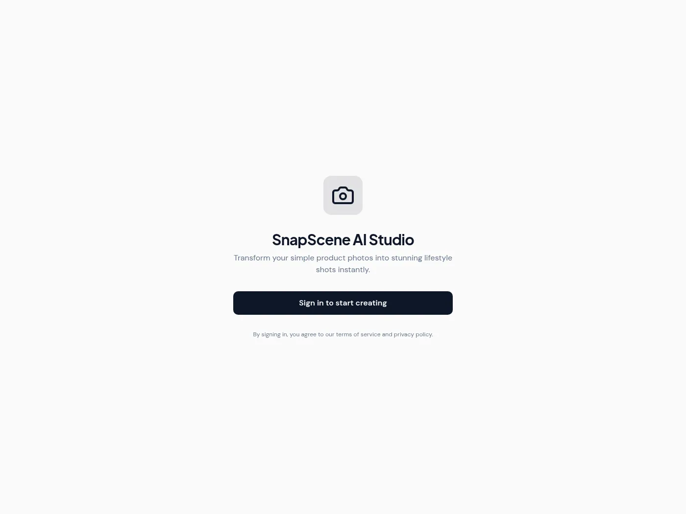 SnapScene AI Studio