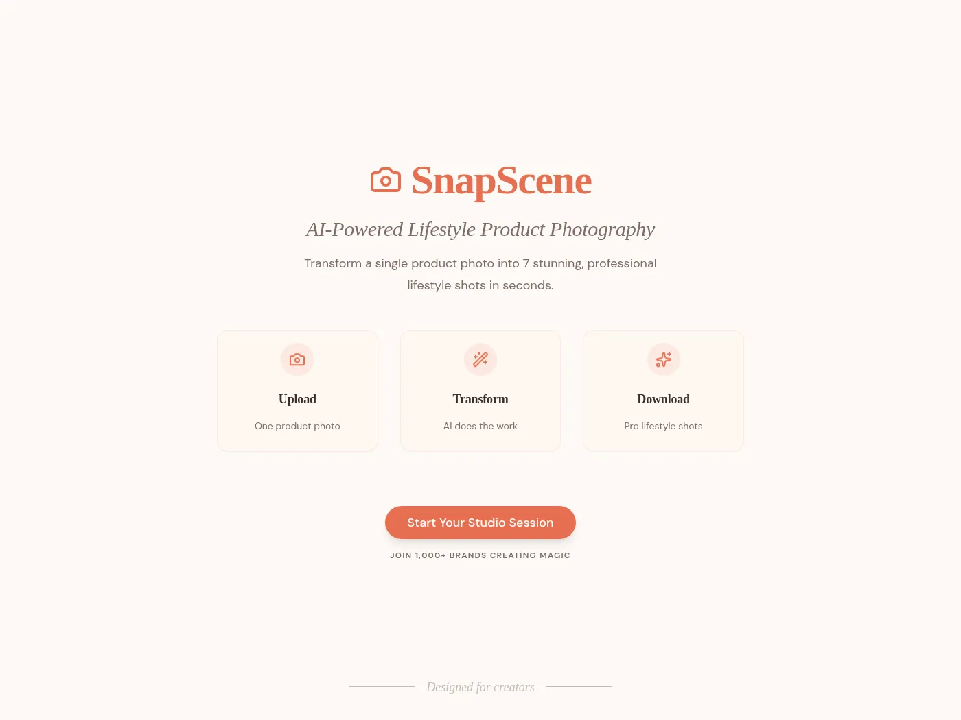 SnapScene AI Studio