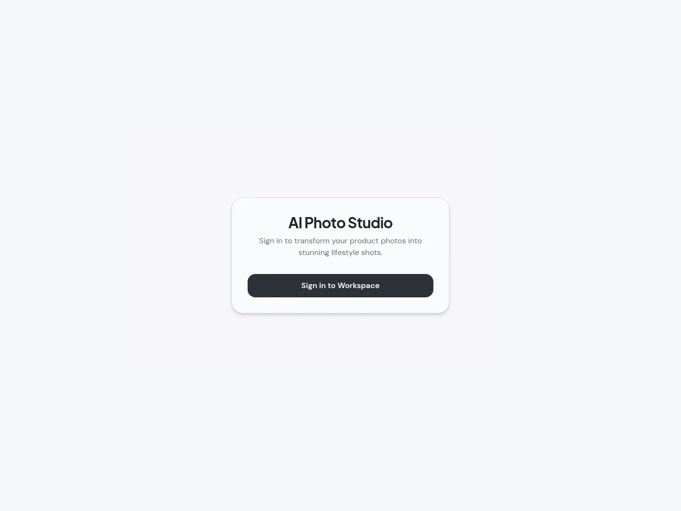 AI Product Photo Studio
