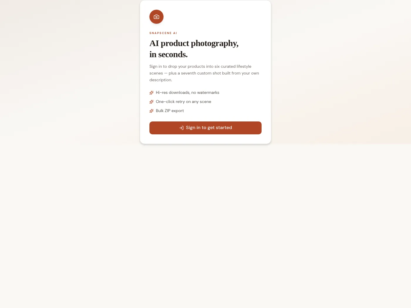 SnapScene AI