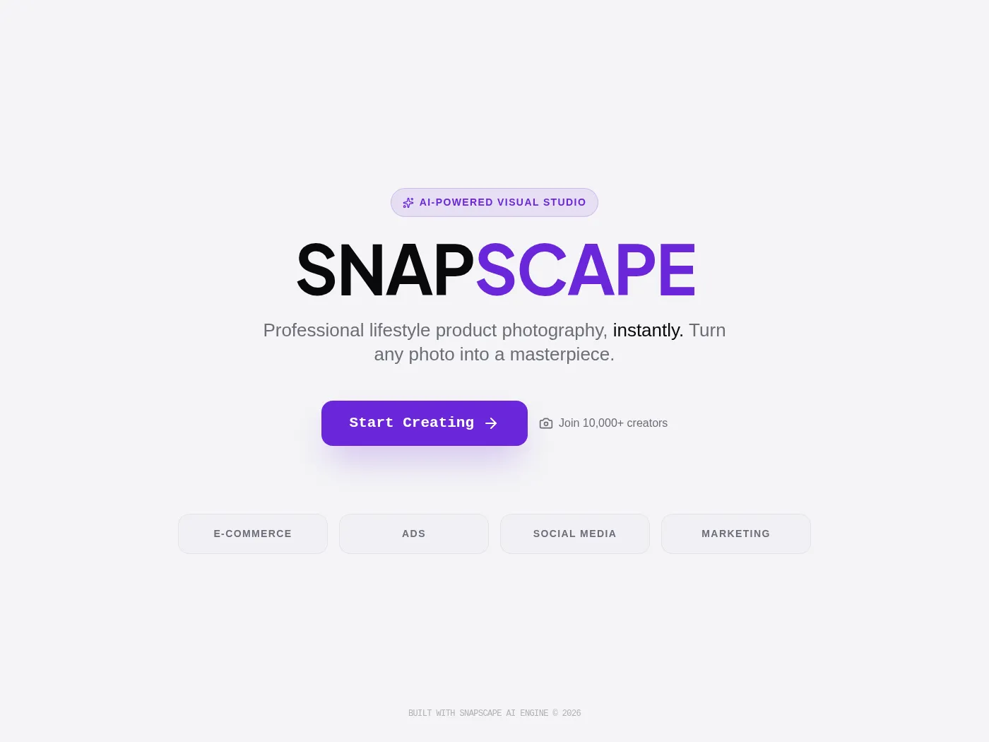 SnapScape AI Studio