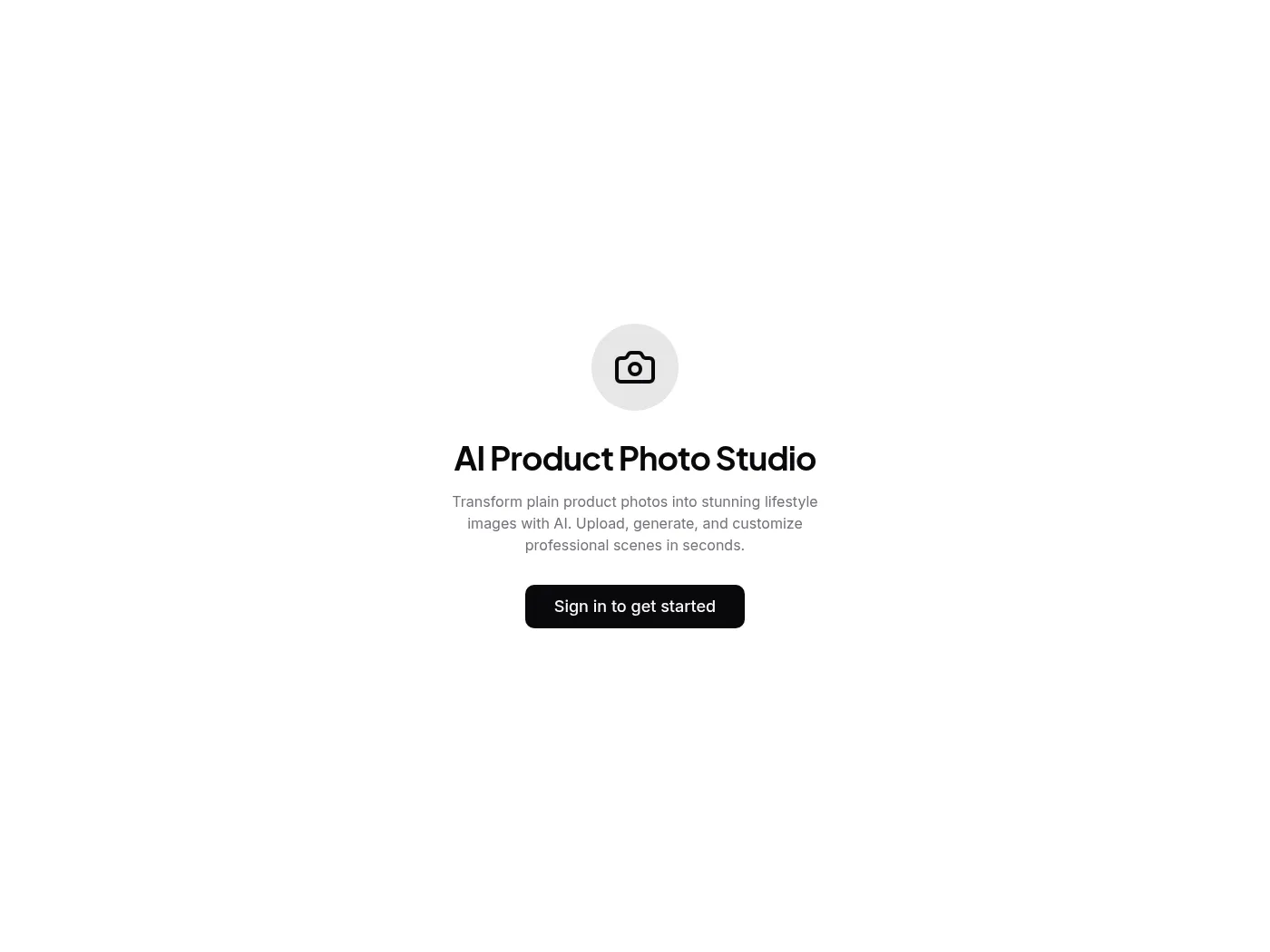 AI Lifestyle Photo Studio