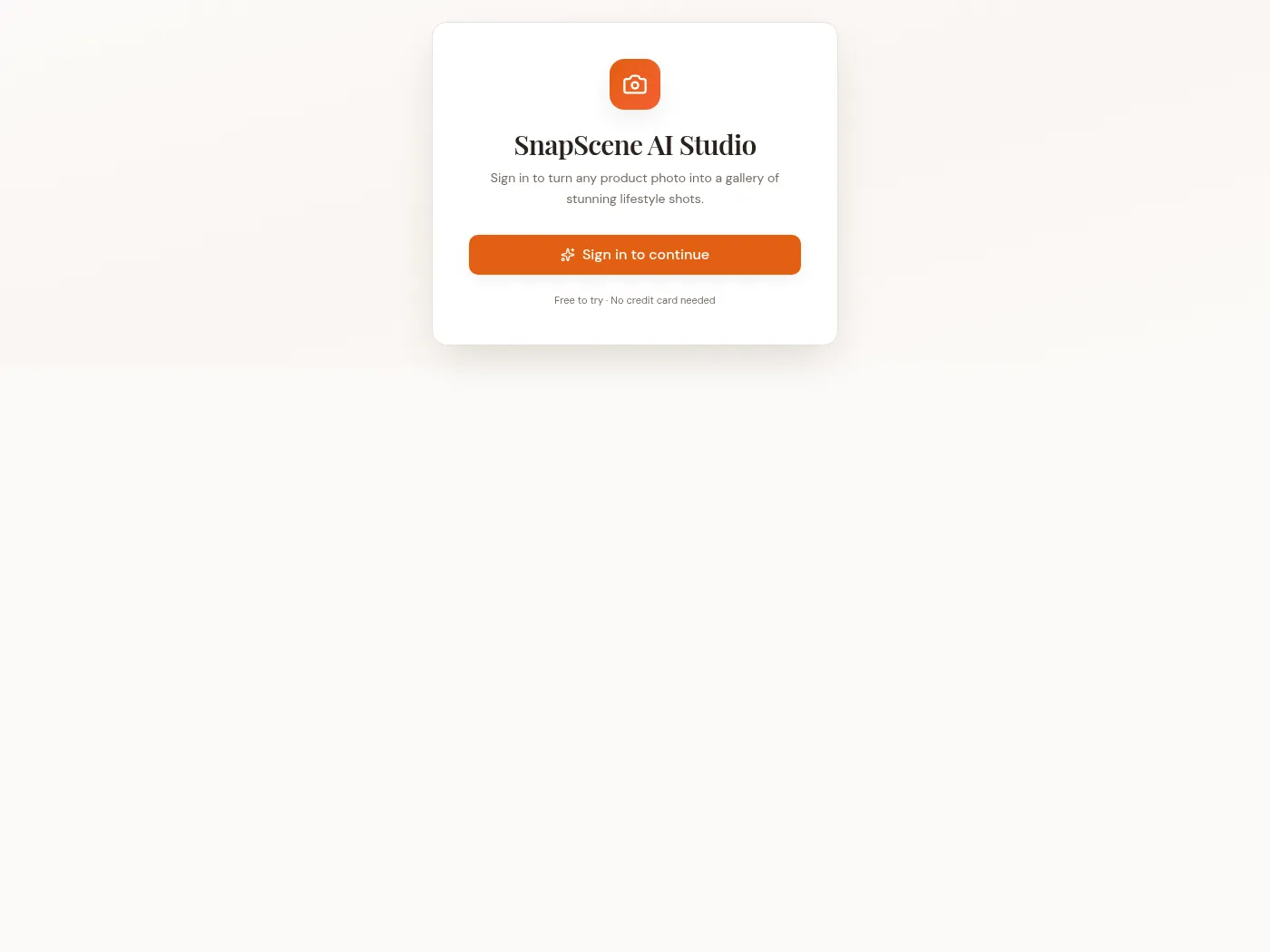 SnapScene AI Studio