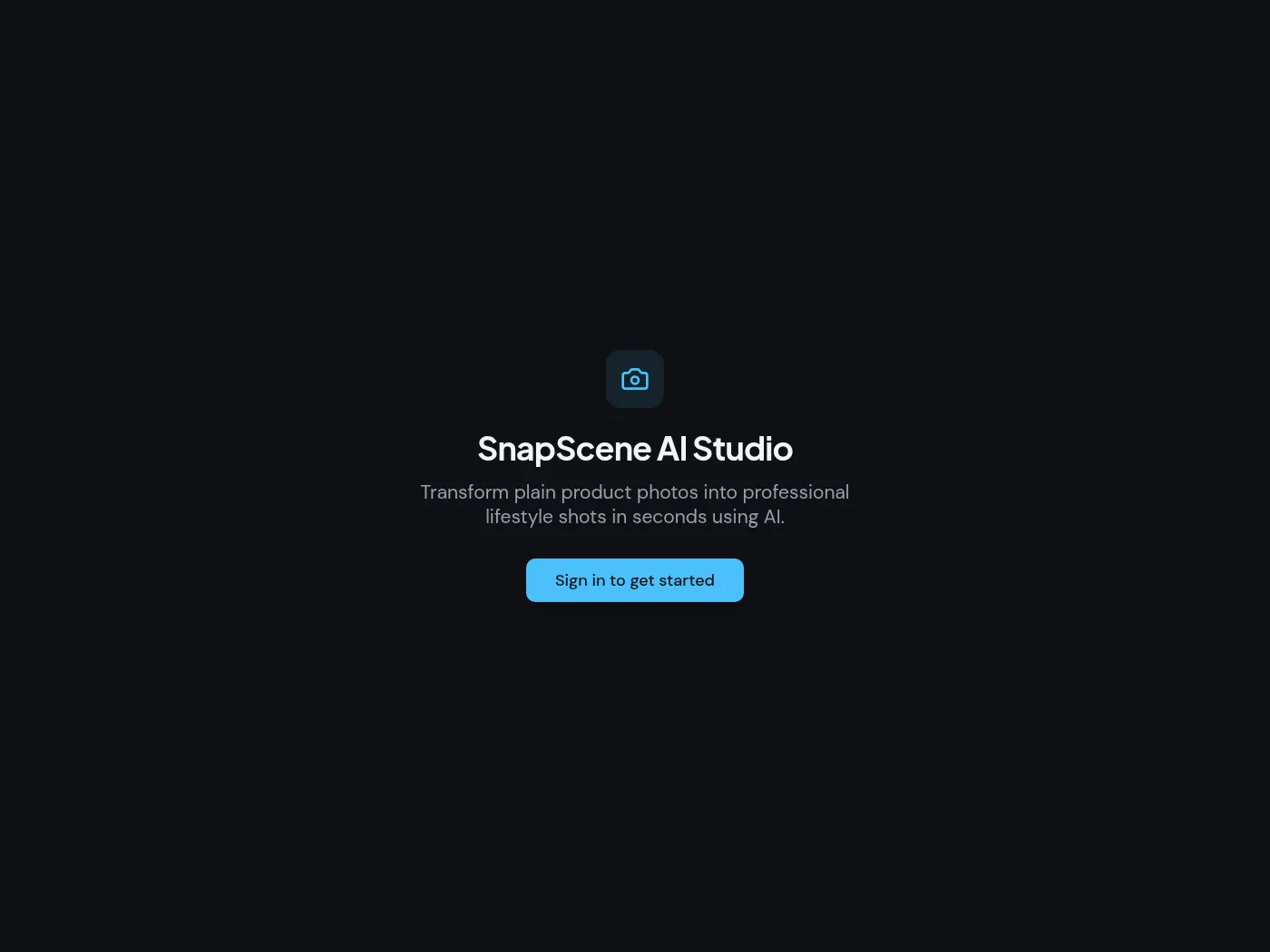 SnapScene AI Studio