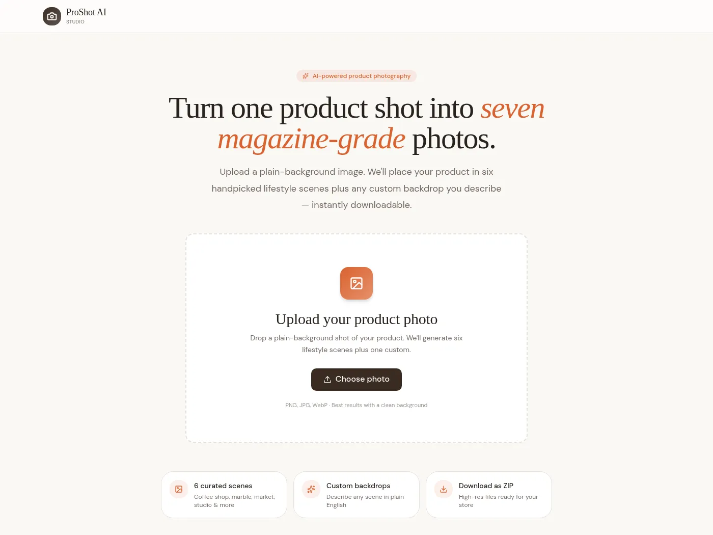 ProShot AI Studio