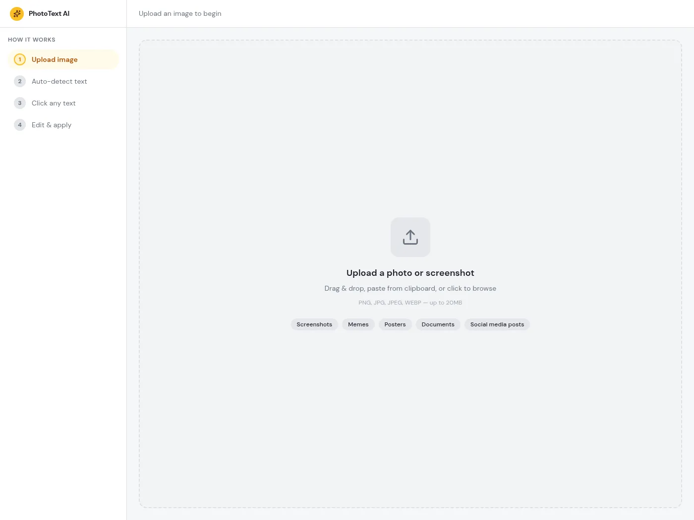 AI Photo Text Editor