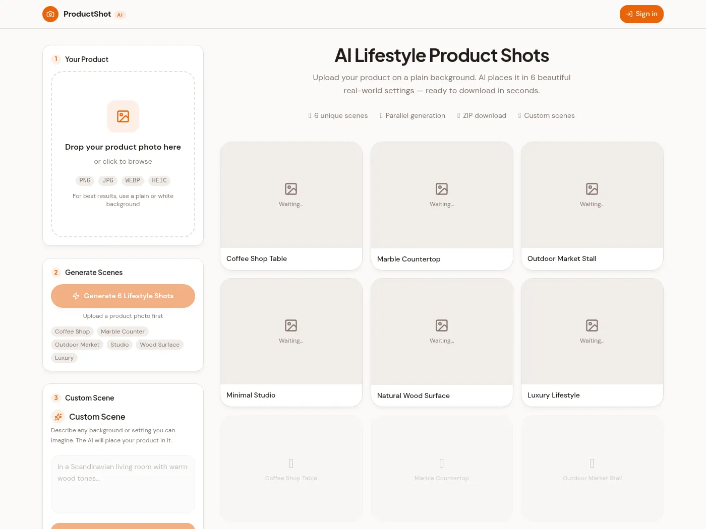 AI Lifestyle Product Shots