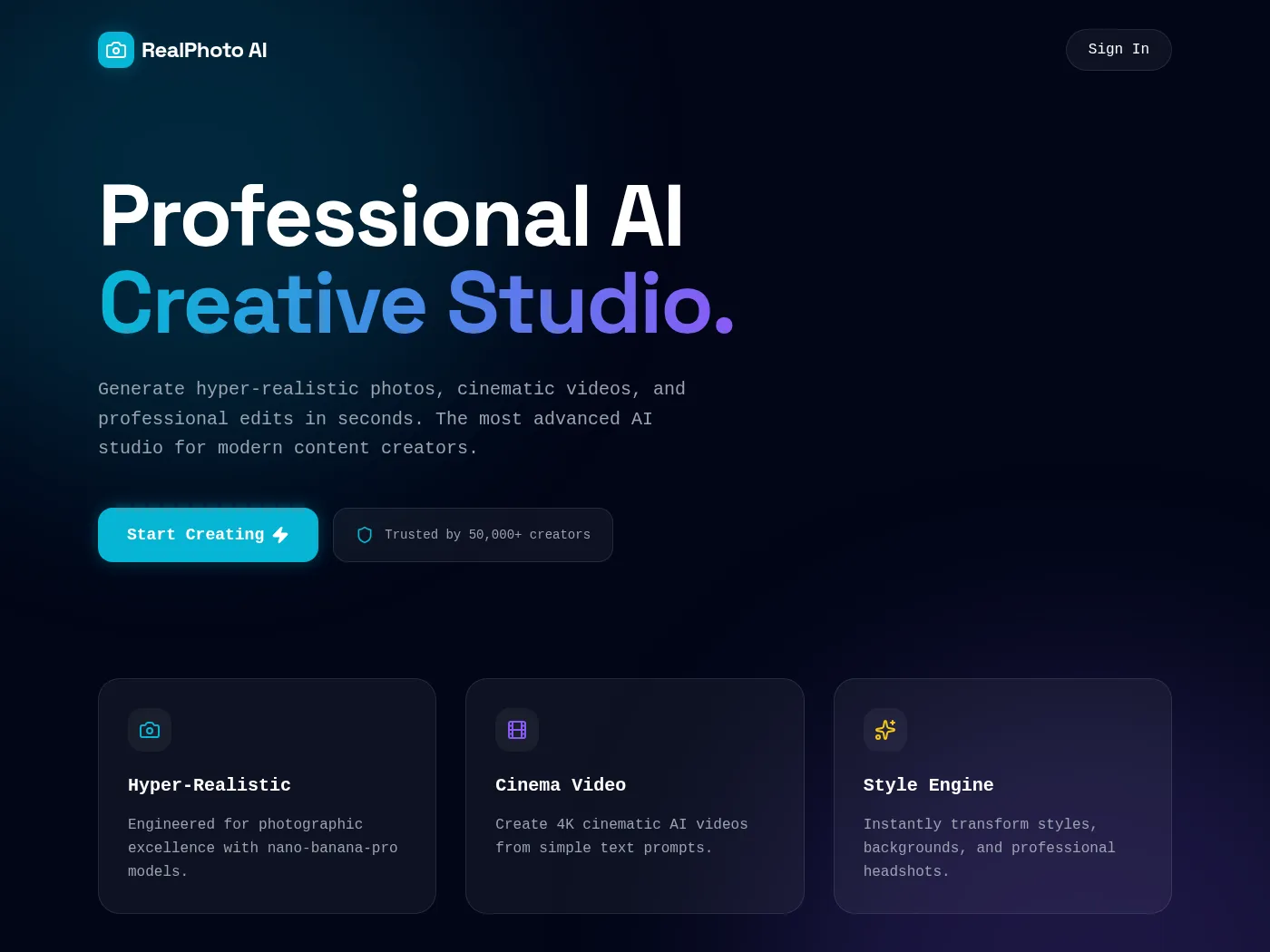 RealPhoto AI Studio