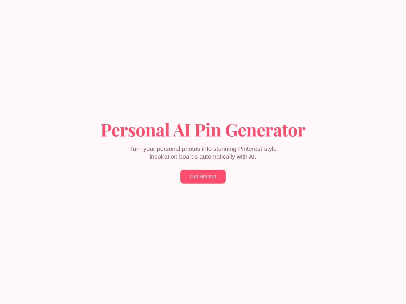Personal AI Pin Generator