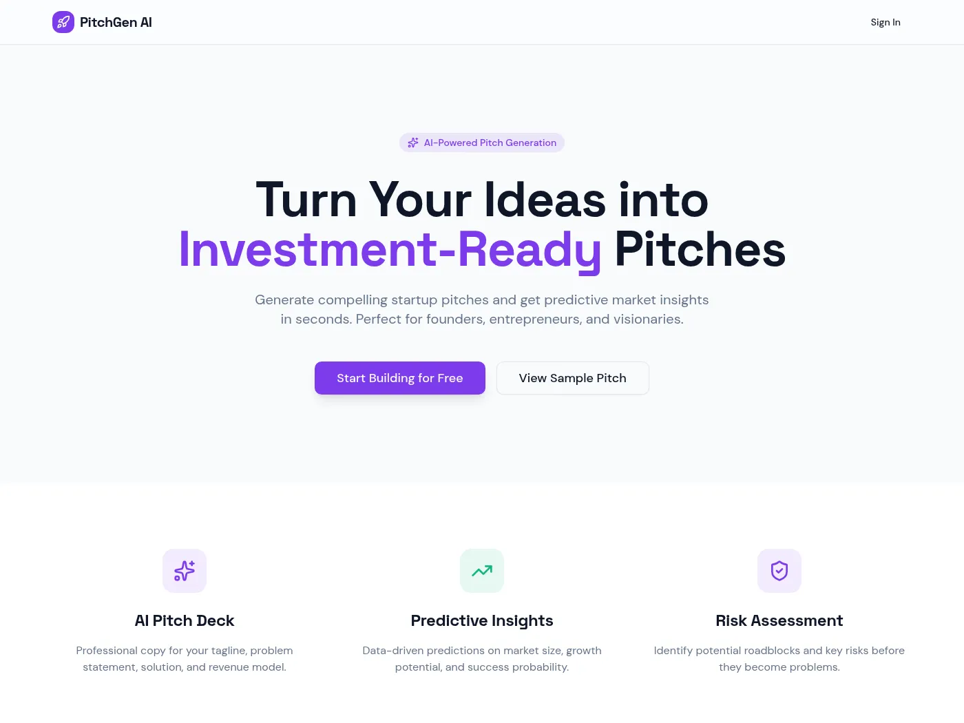 Startup Pitch Generator
