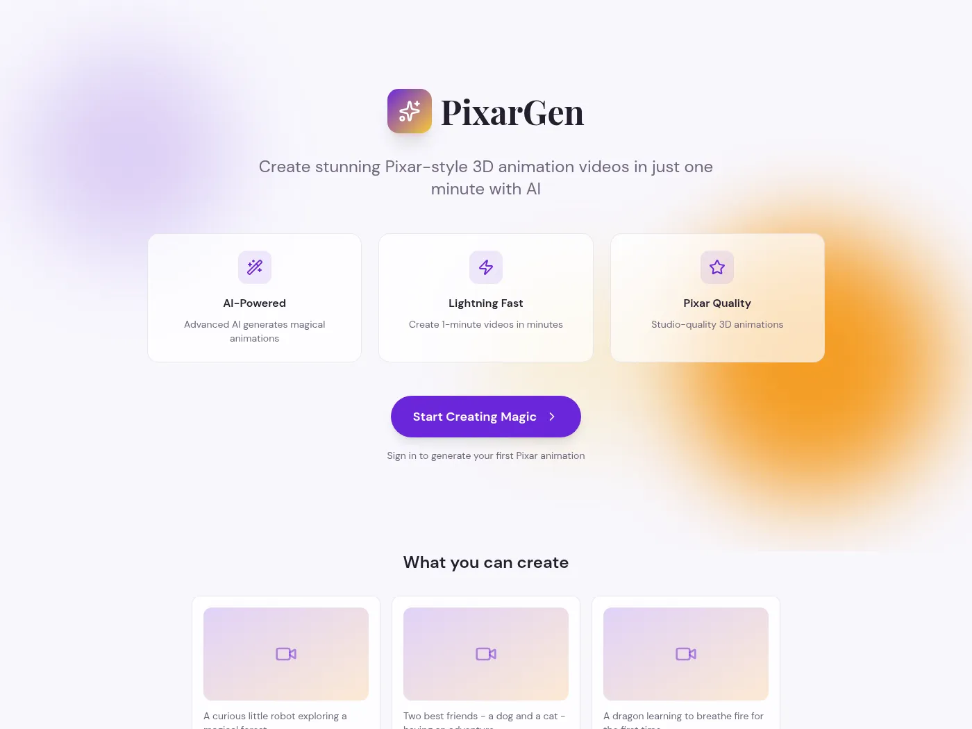 PixarGen AI Animator