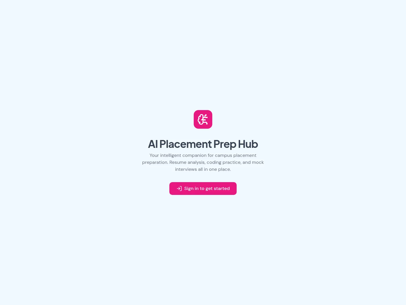 AI Placement Prep Hub