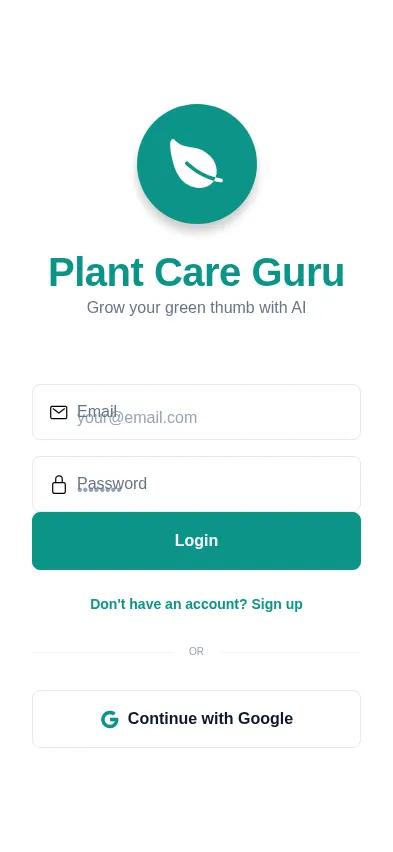 AI Plant Care Guru