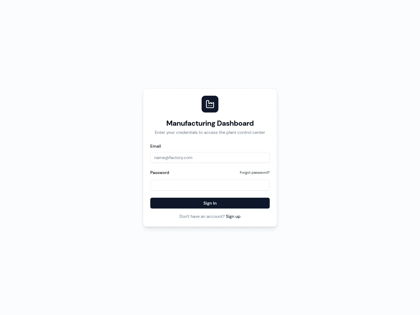 AI Manufacturing Dashboard
