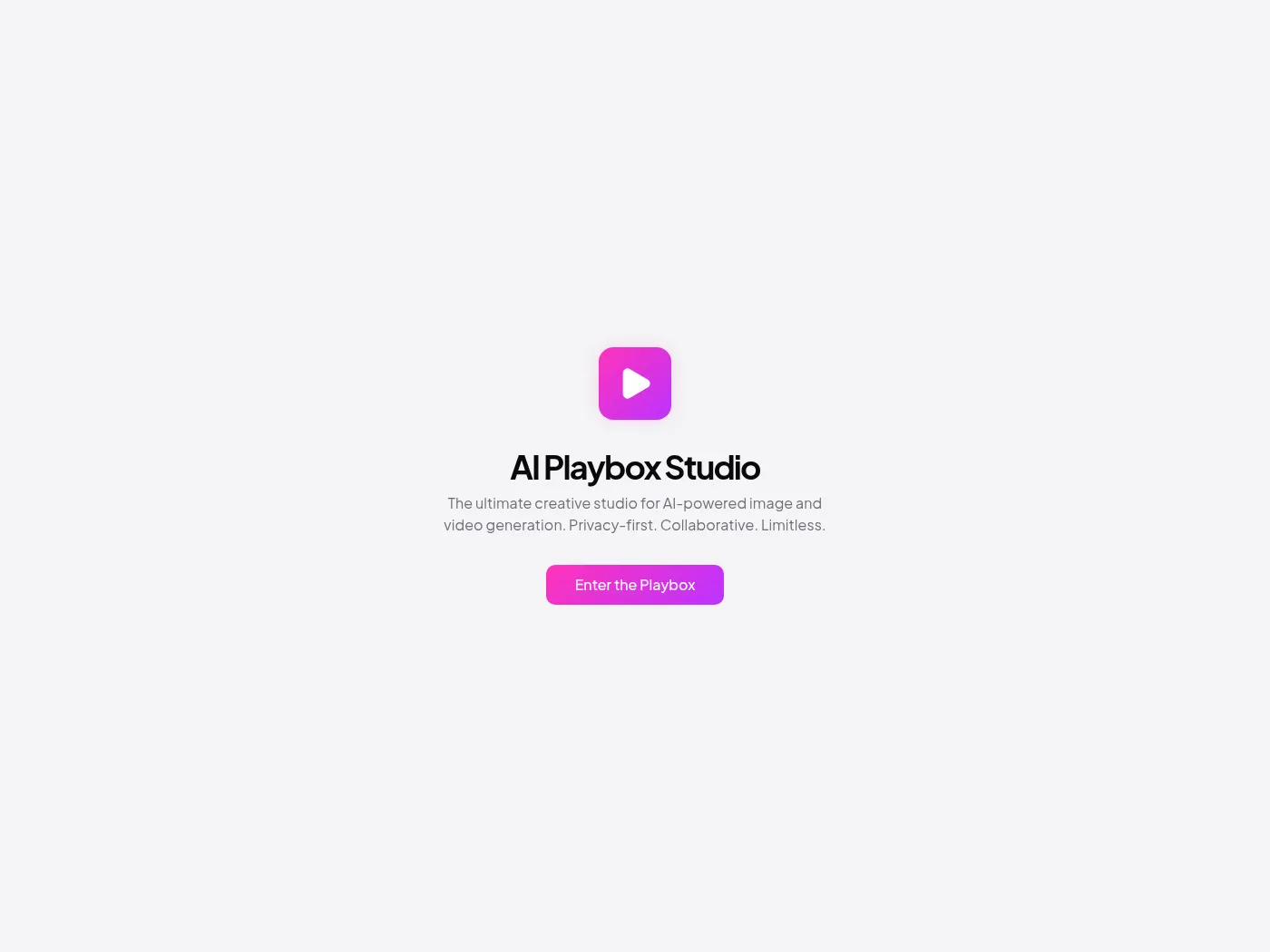 AI Playbox Studio