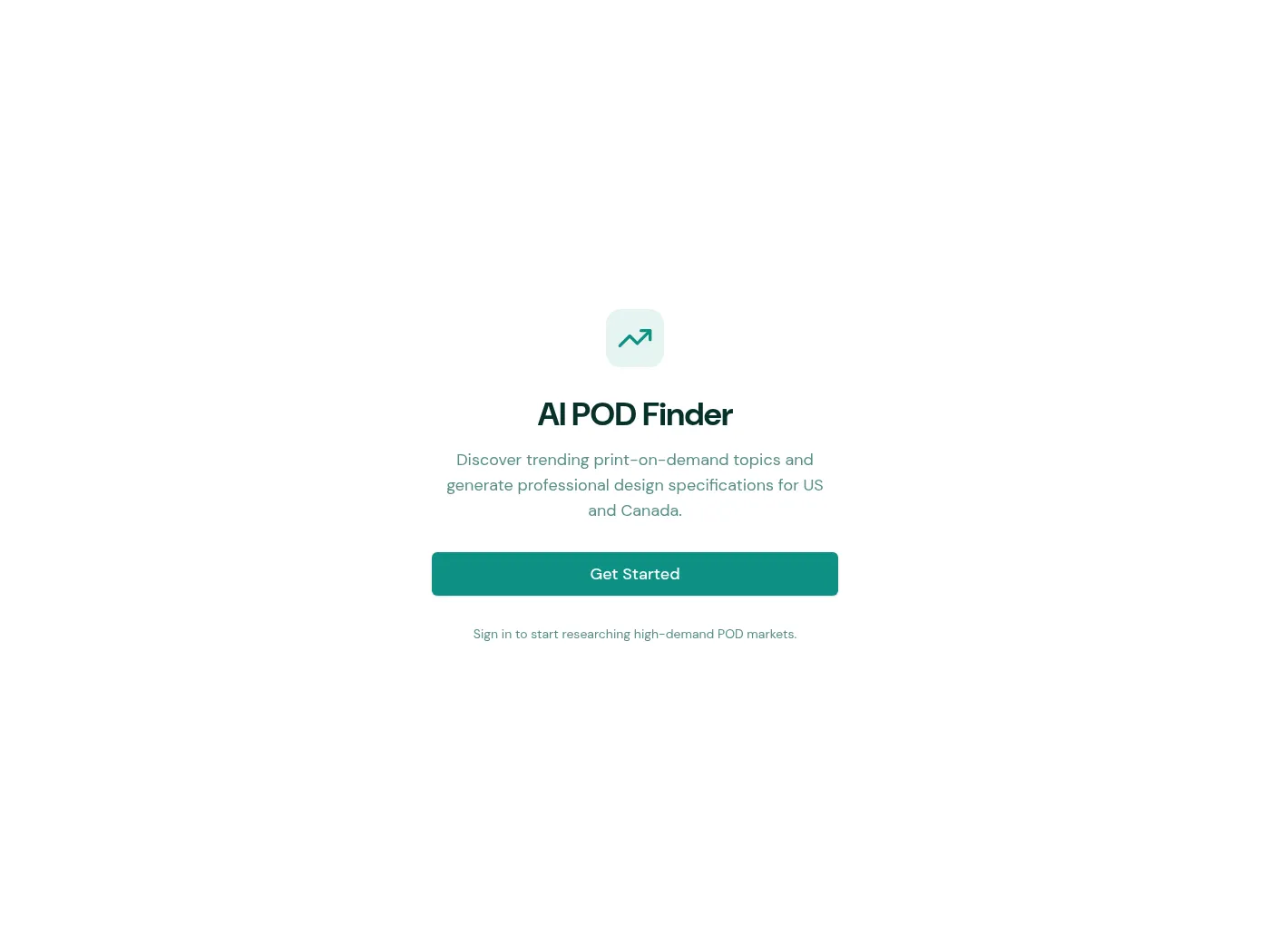 AI Print-On-Demand Finder
