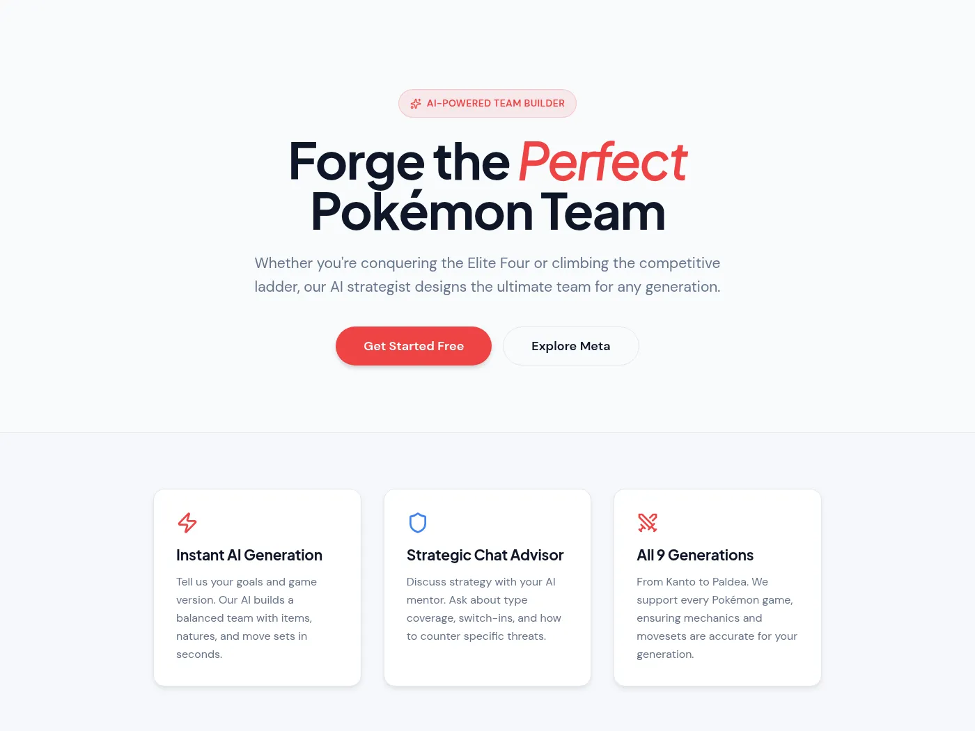AI Pokémon Team Builder