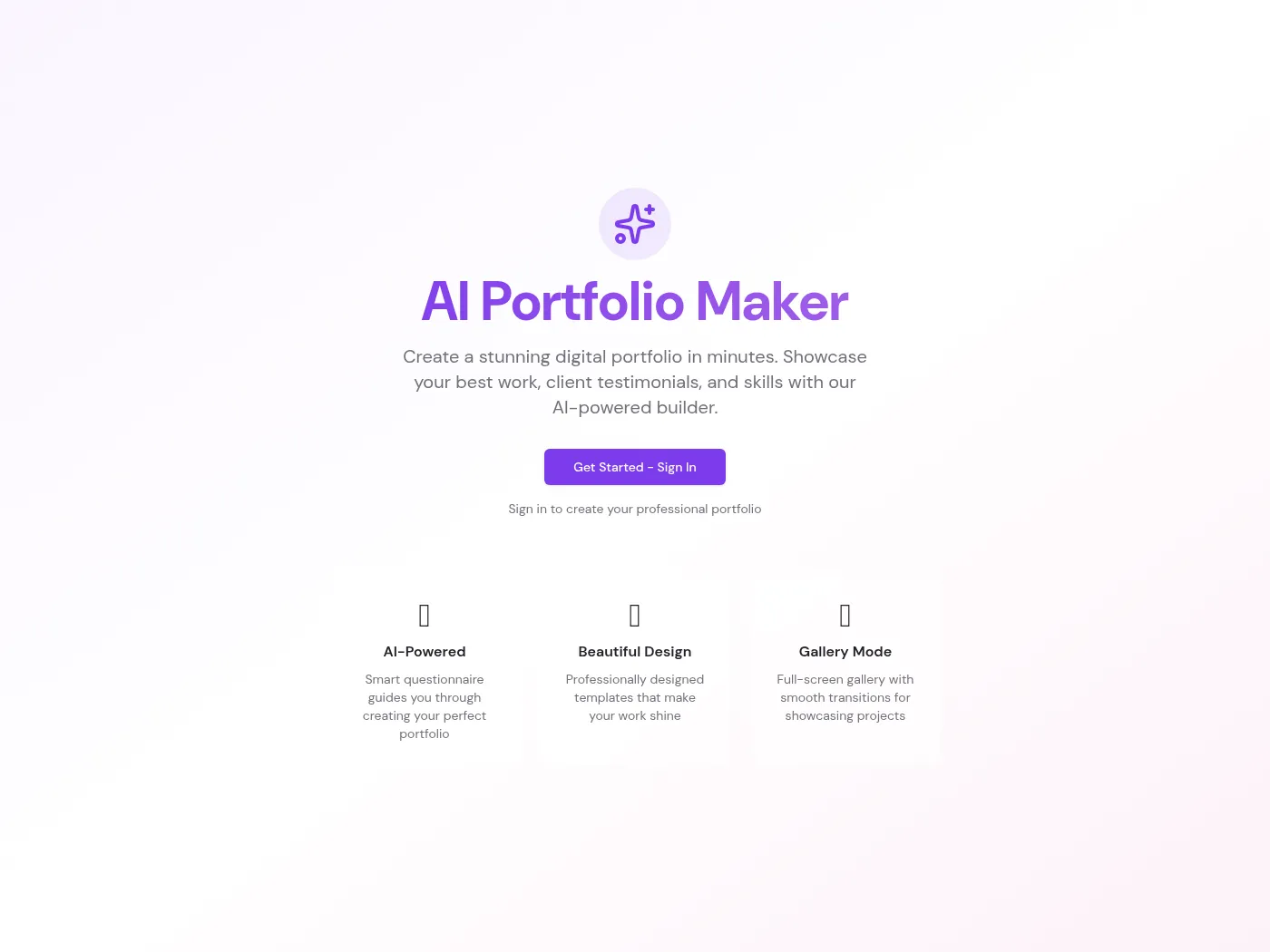 AI Portfolio Maker