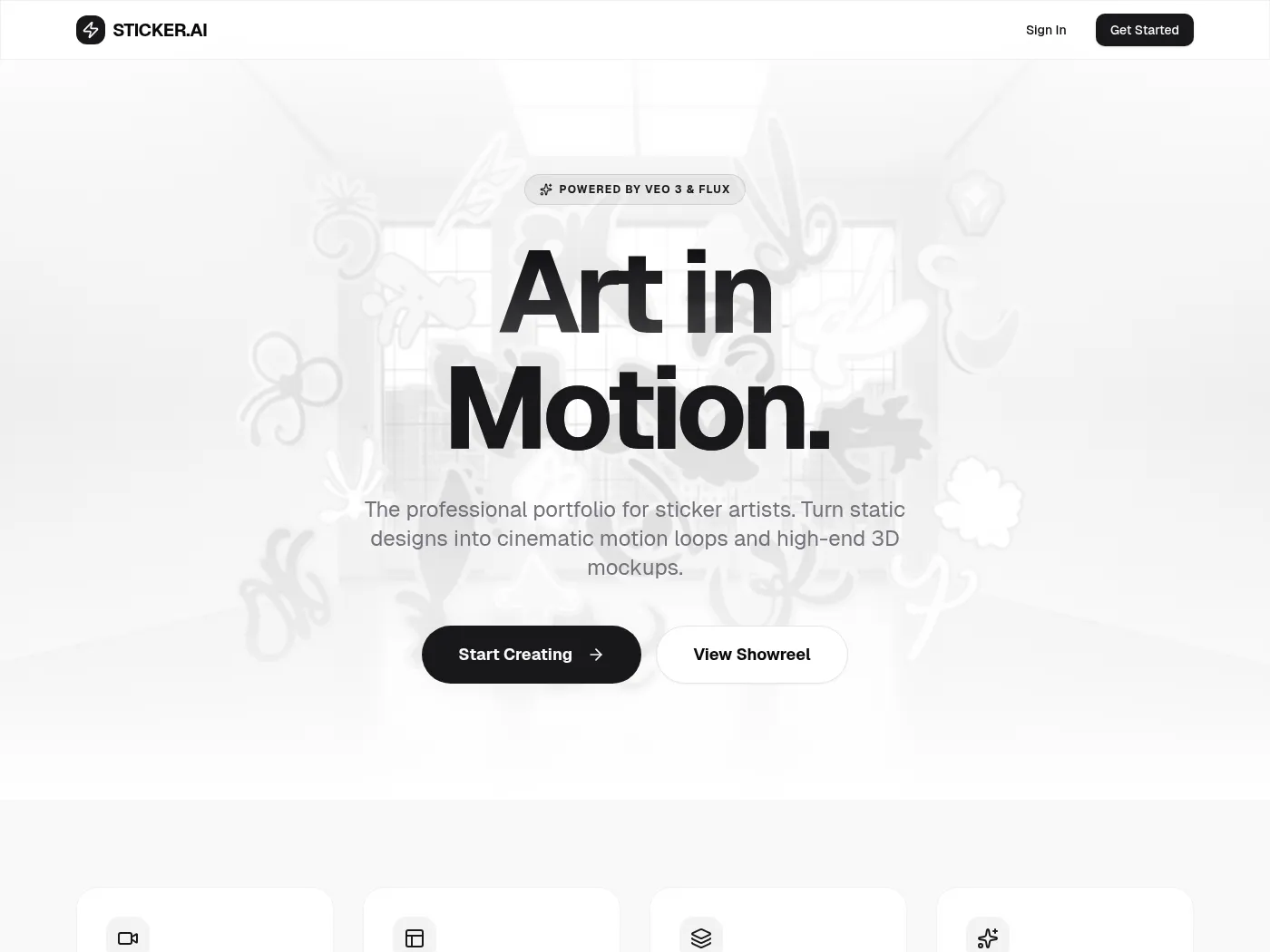 Sticker Video Portfolio AI