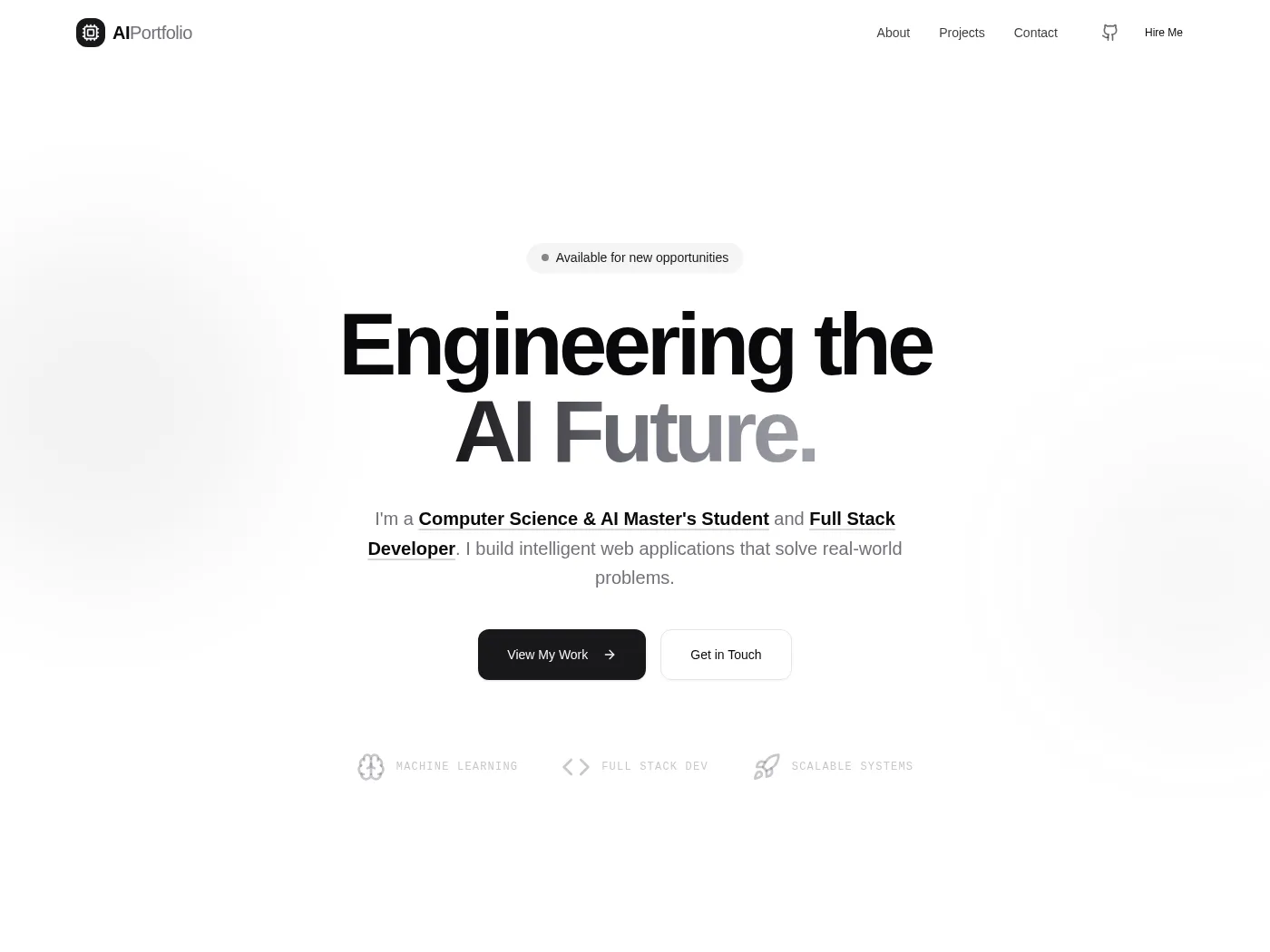 AI Student Portfolio