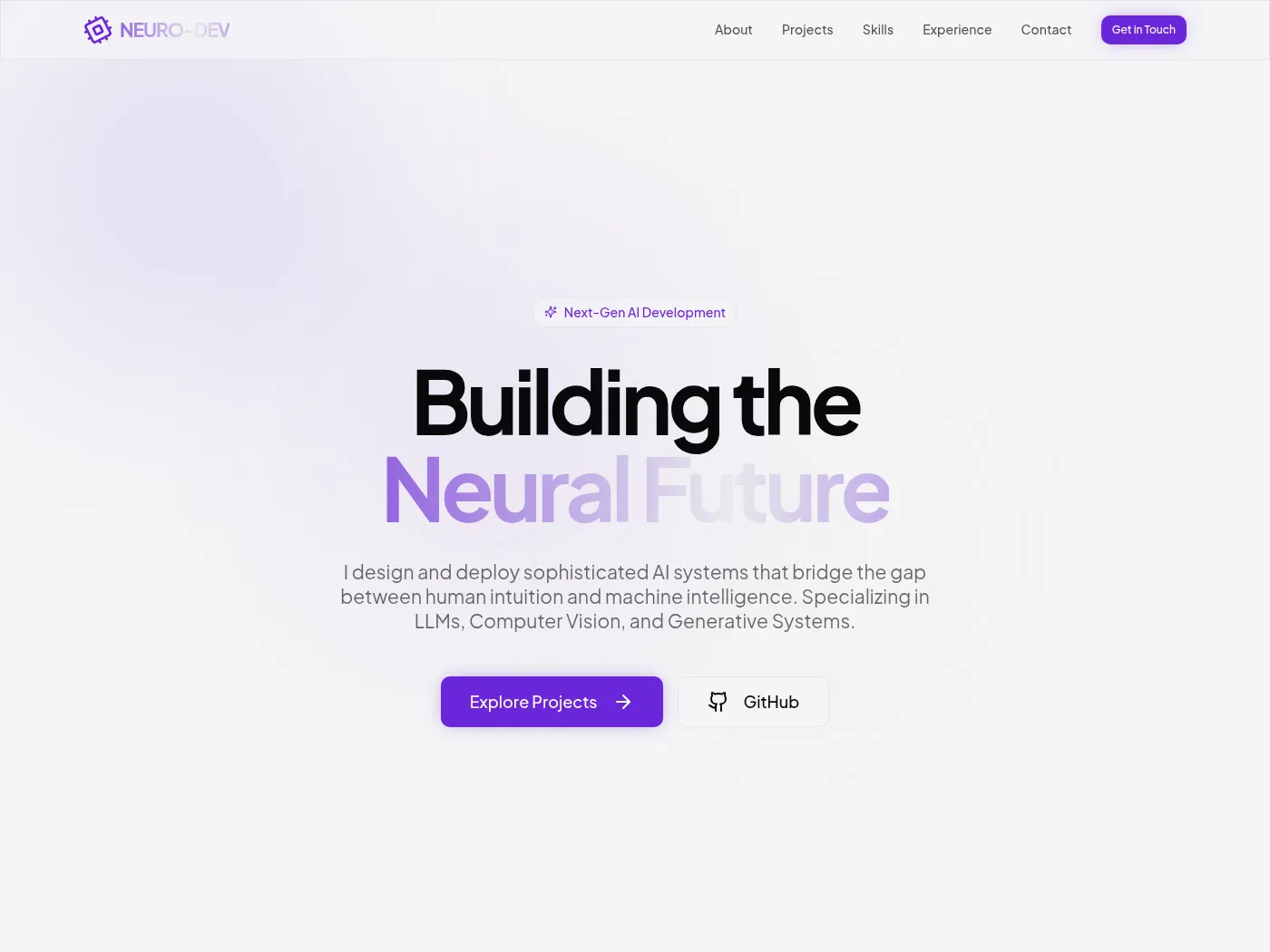 NeuroVision Portfolio