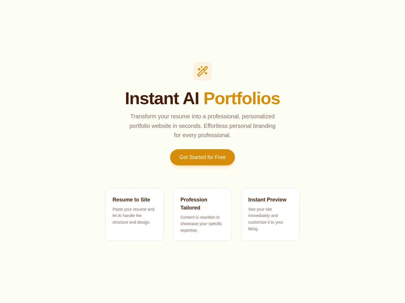 AI Portfolio Builder