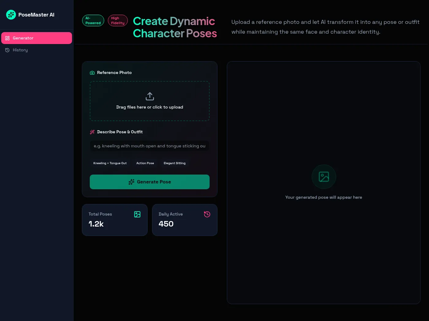 AI Pose Generator