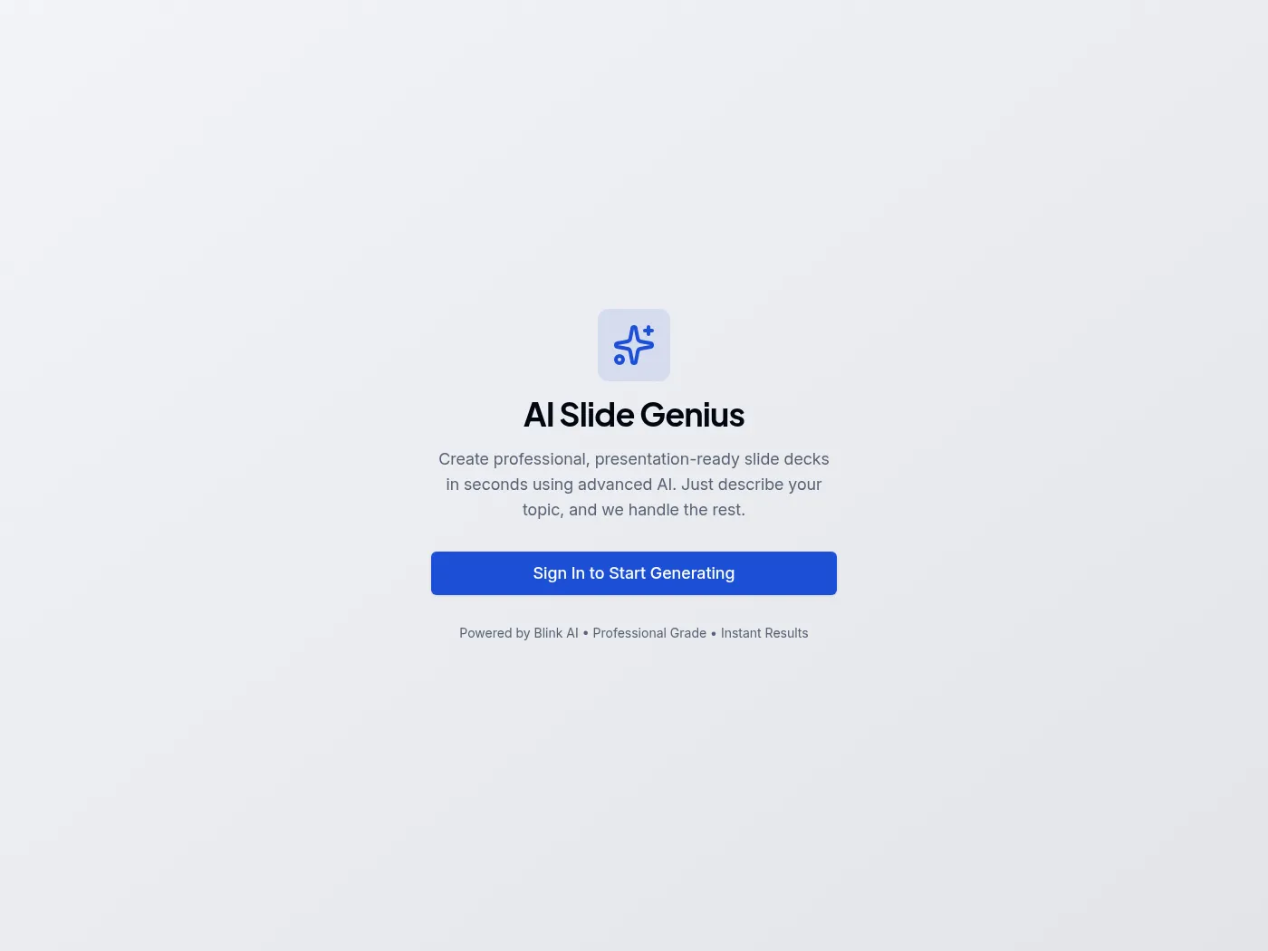 AI Slide Genius