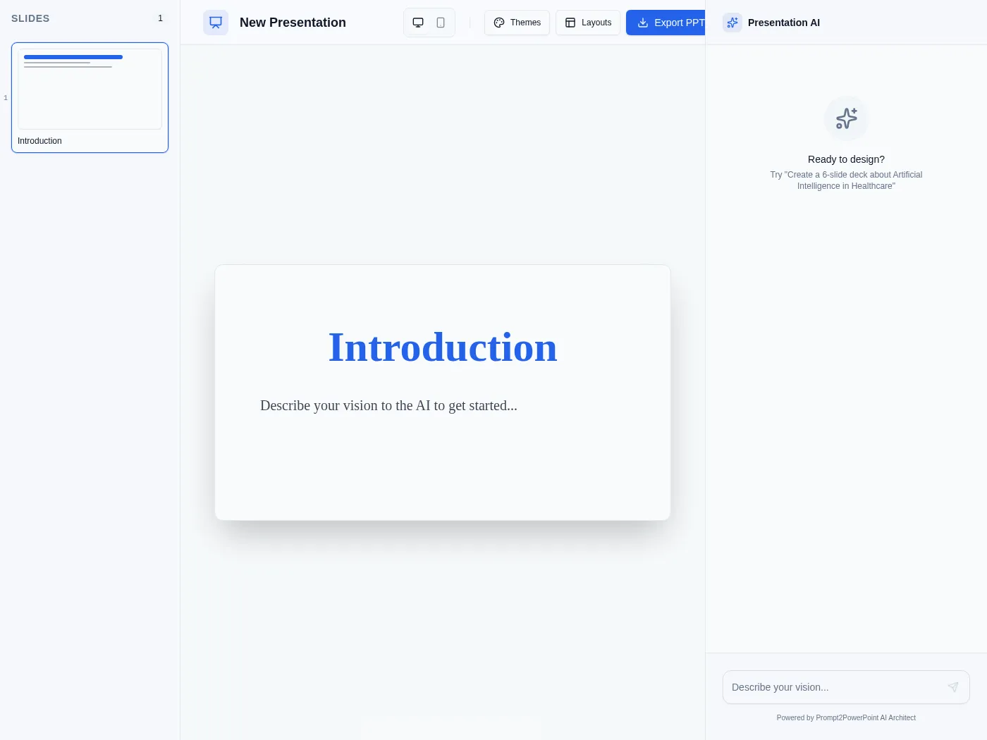 Prompt2PowerPoint AI