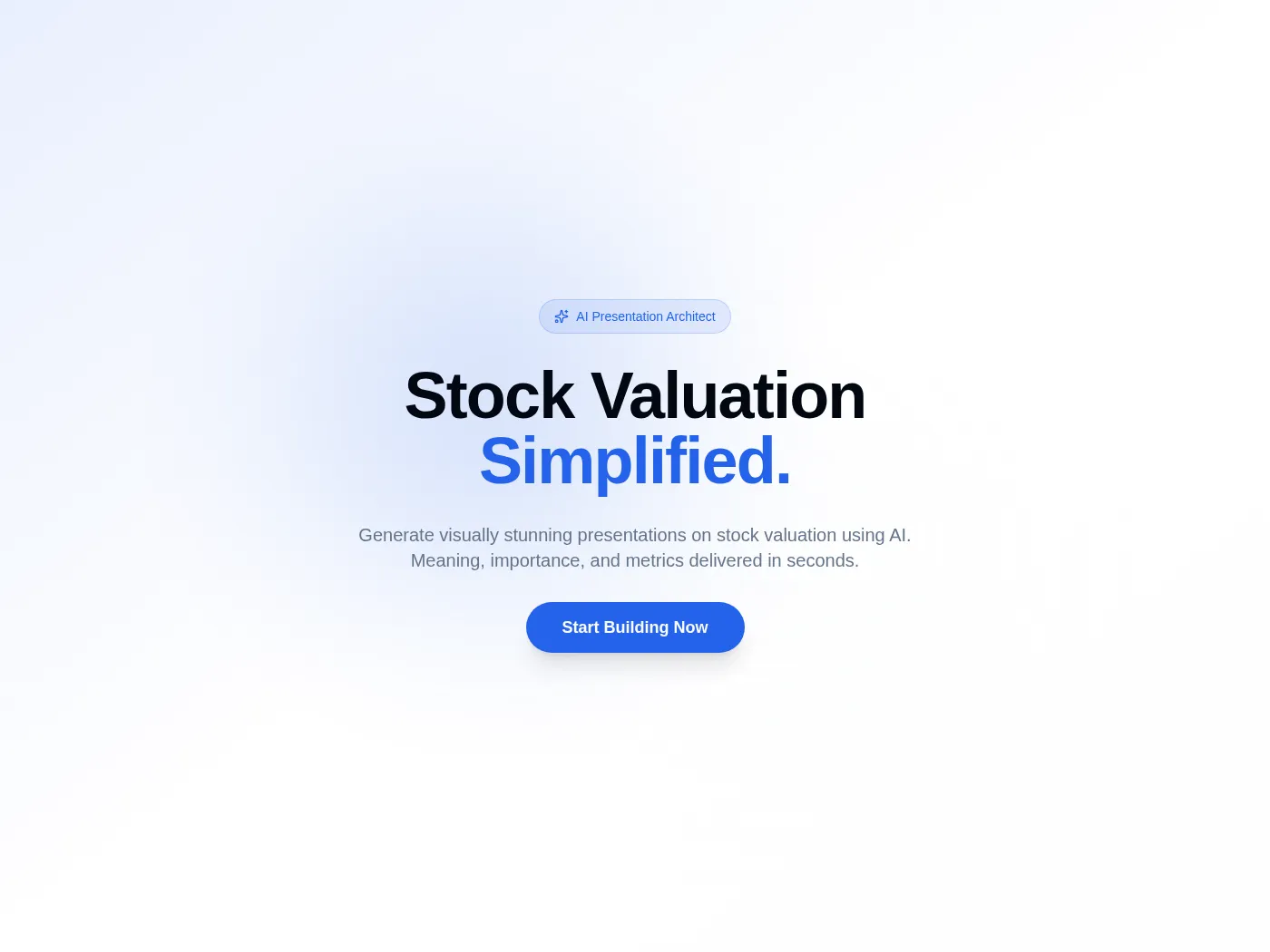 AI Stock Valuation Slides