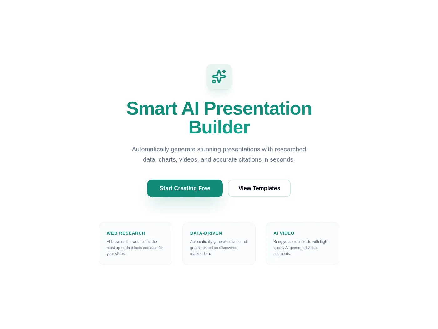 Smart AI Presentation Builder